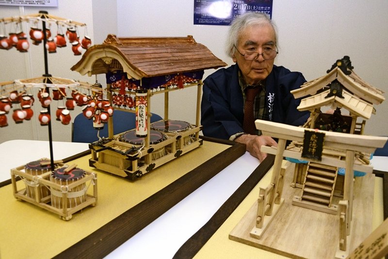 鼕行列の歴史、模型で感じて 松江市の石原さん 闘病しながら忠実に再現 | 山陰中央新報デジタル