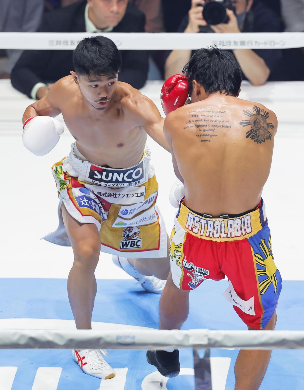 中谷、衝撃の1回KO WBCバンタム級王座初防衛 ボクシングダブル世界戦 | 山陰中央新報デジタル