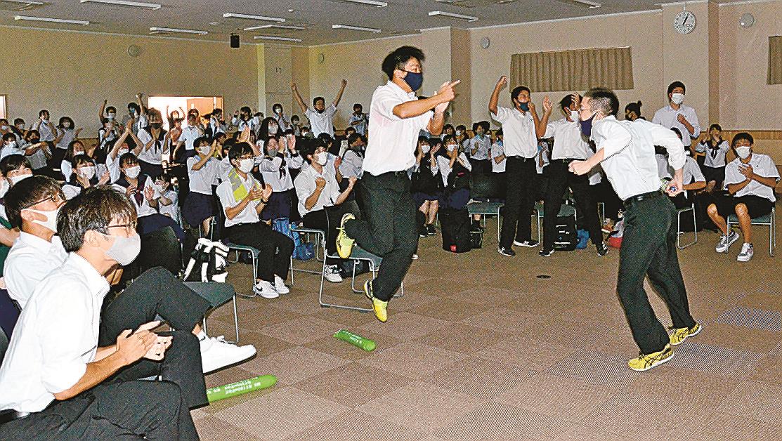 米東劇的勝利に生徒歓喜学校でリモート応援 | 山陰中央新報デジタル